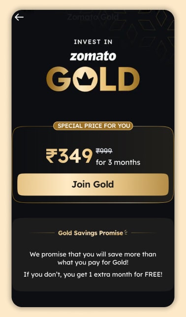 Zomato Gold Membership Plan: Price & Benefits
